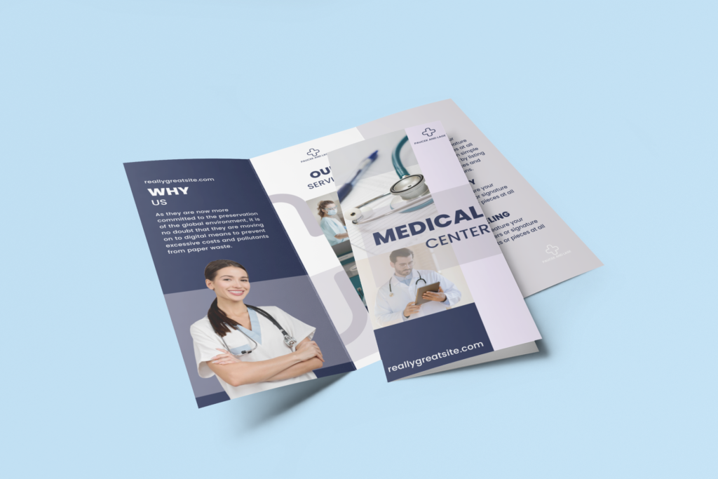 A4 Folded to DL - Star Print