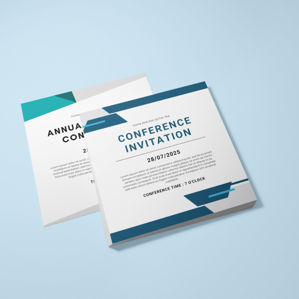 148mm Square Leaflets/Flyers - Star Print