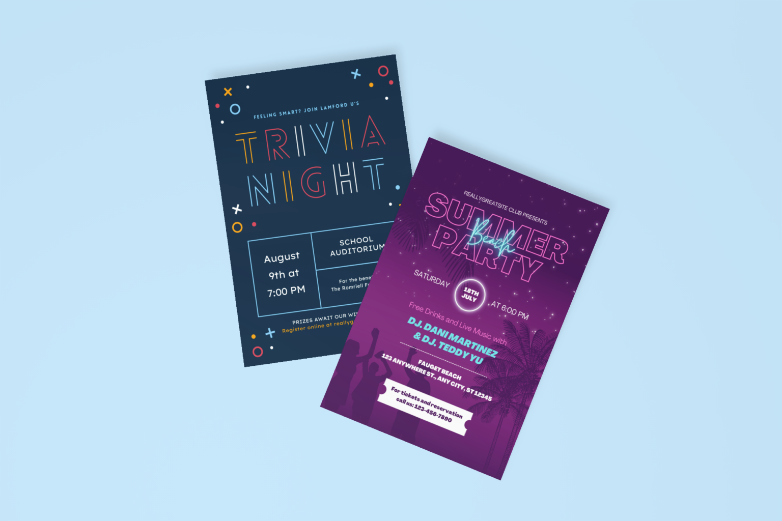 A5 Leaflets/Flyers - Star Print