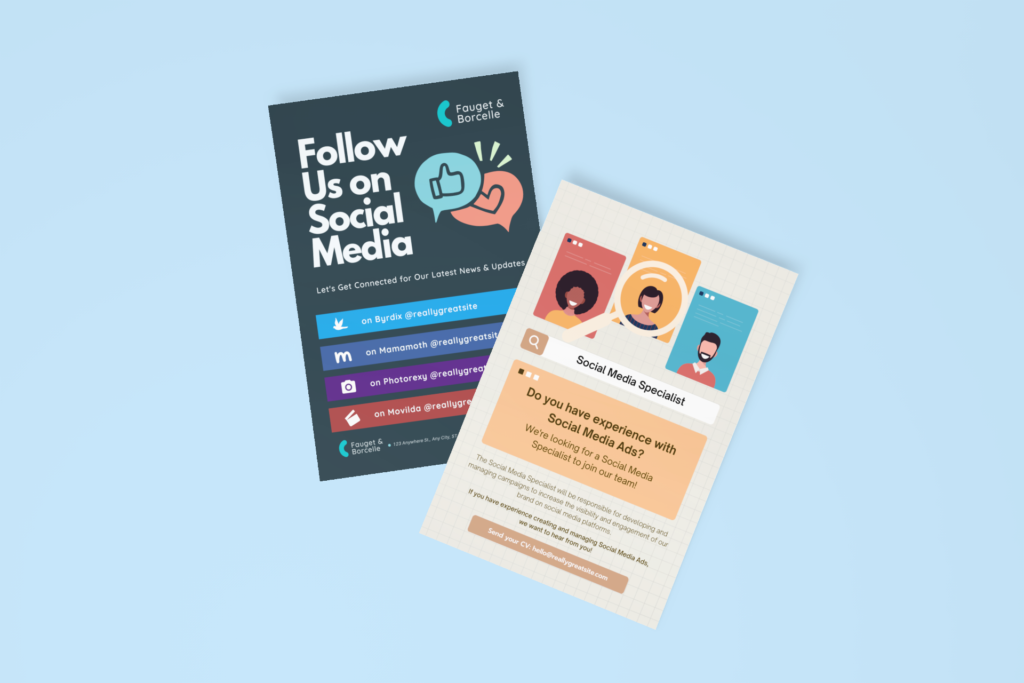 A7 Leaflets/Flyers - Star Print