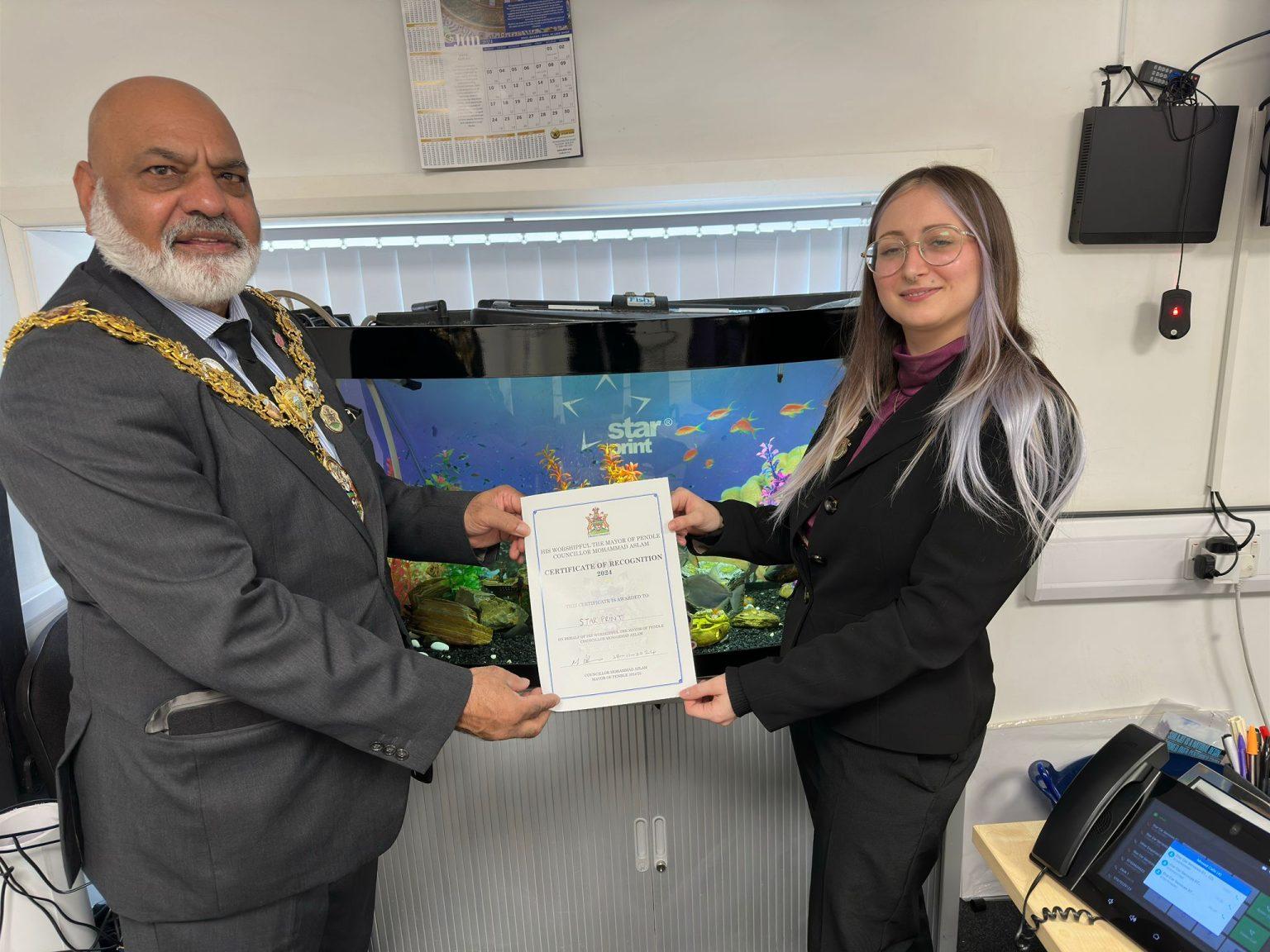 Star Print Enjoys a Visit from Mayor Mohammed Aslam